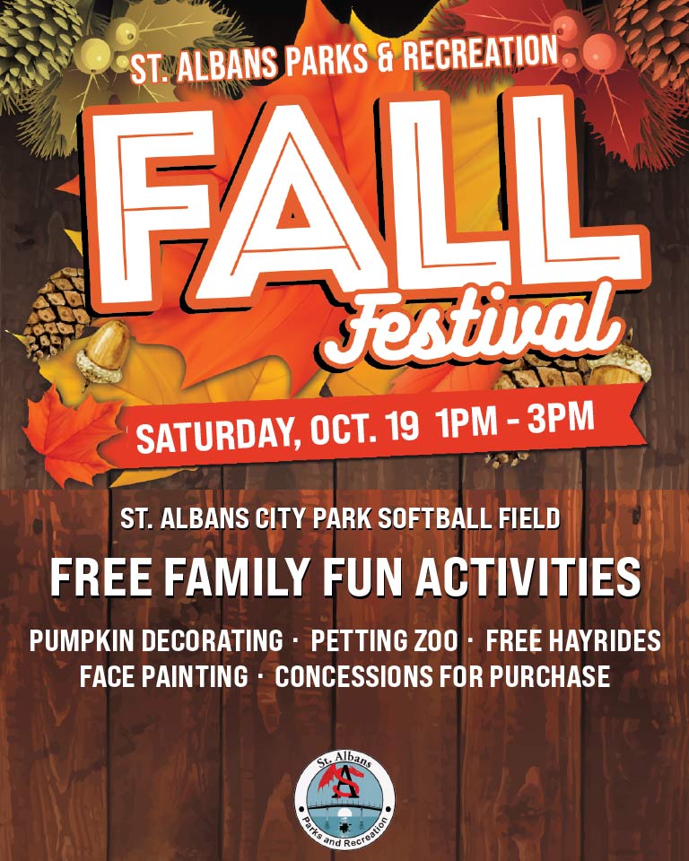 Free Family Fall Festival at St. Albans City Park - St. Albans WV Parks ...